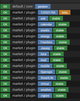 Plugin non identifié - Utilisation du core de Jeedom - Communauté Jeedom