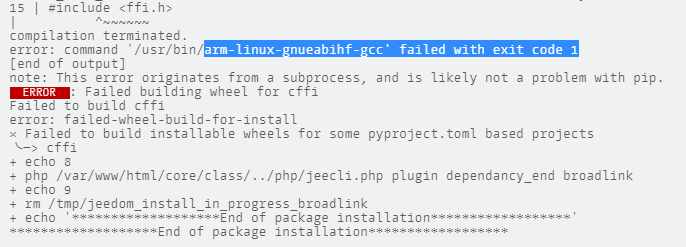 Installation plugin Broadlink en échec (pb python?) - Utilisation du ...
