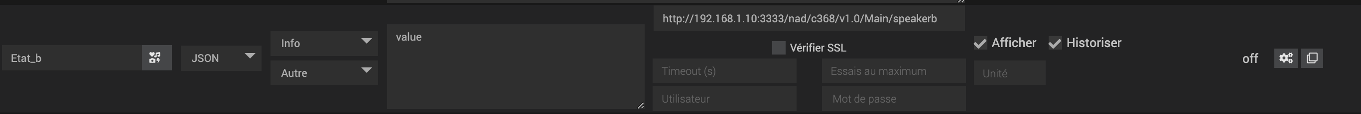Pb rafraichissement valeur json - Plugins - Communauté Jeedom