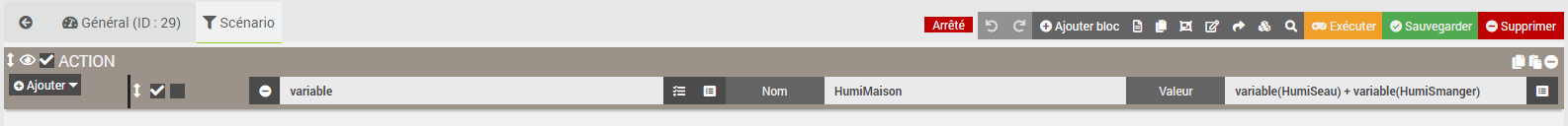 Scénario déclenché par variable - Scénarios - Communauté Jeedom