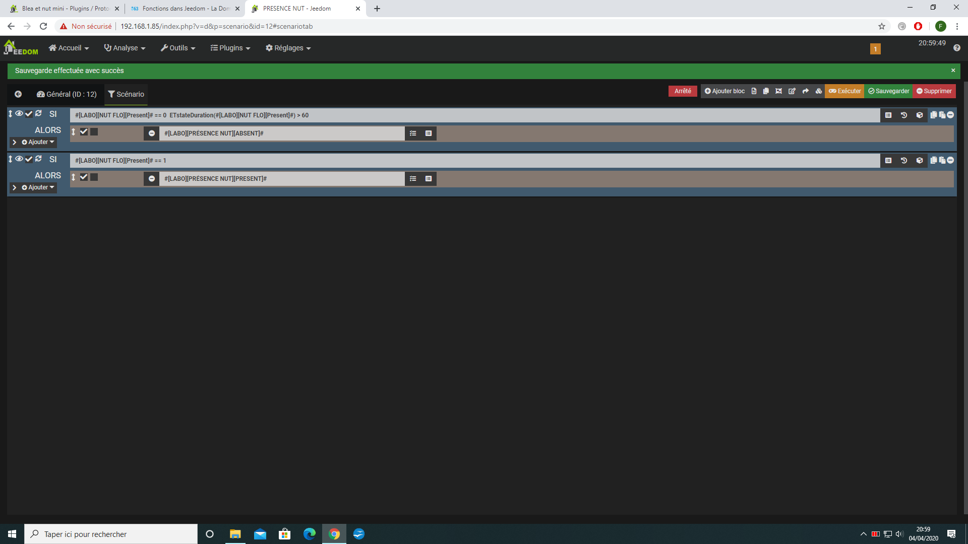 Blea et nut mini - Protocole domotique - Communauté Jeedom