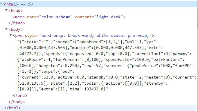 Script html avec duet3d (json finalement) - Programmation - Communauté ...