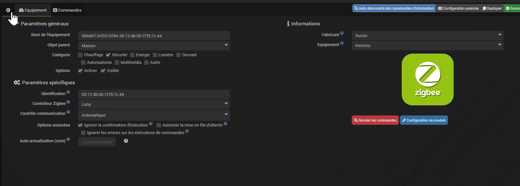 SMABIT : Commande sirène manquante - Protocole domotique - Communauté Jeedom