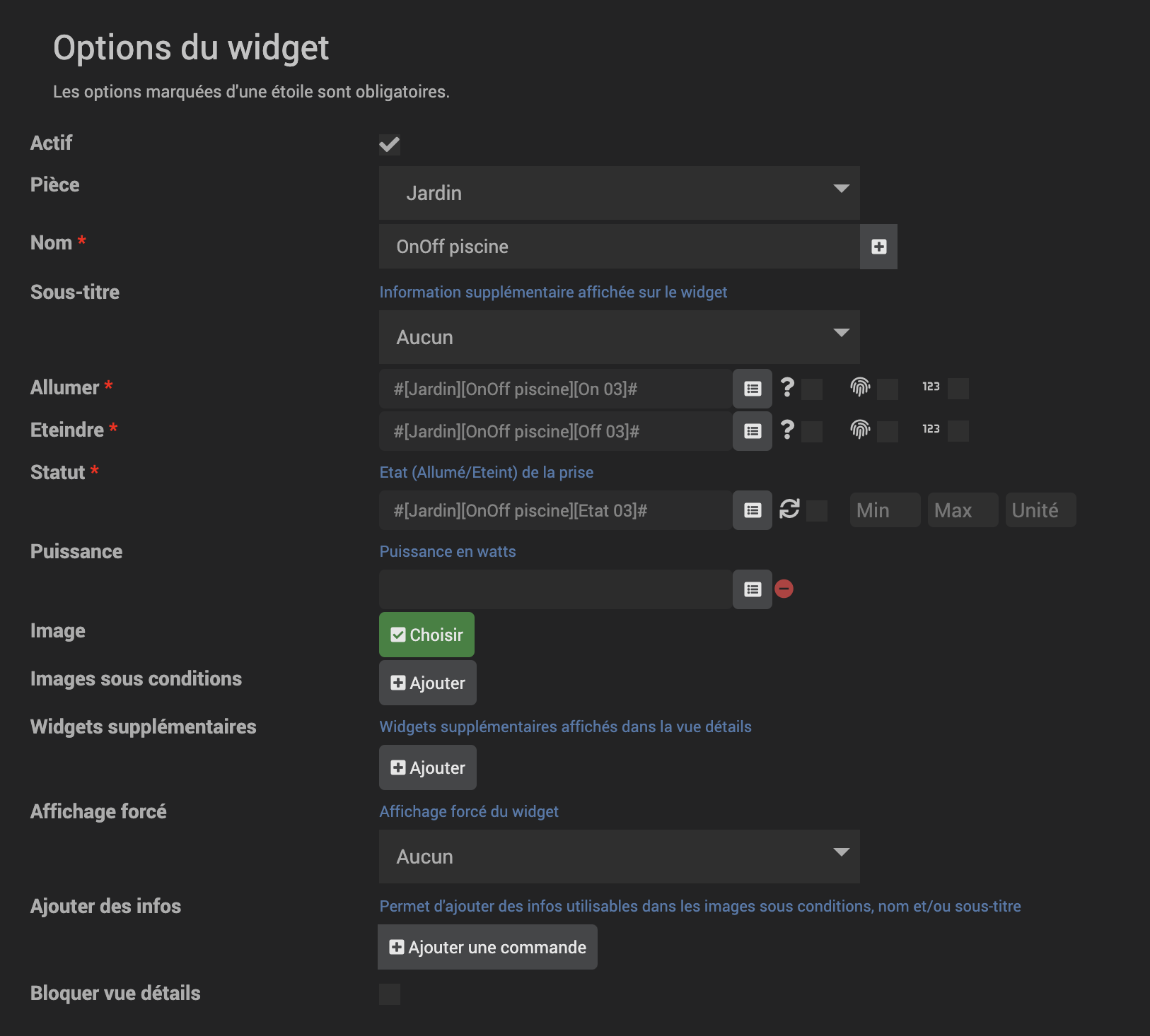 Widget Prises - Communication - Communauté Jeedom