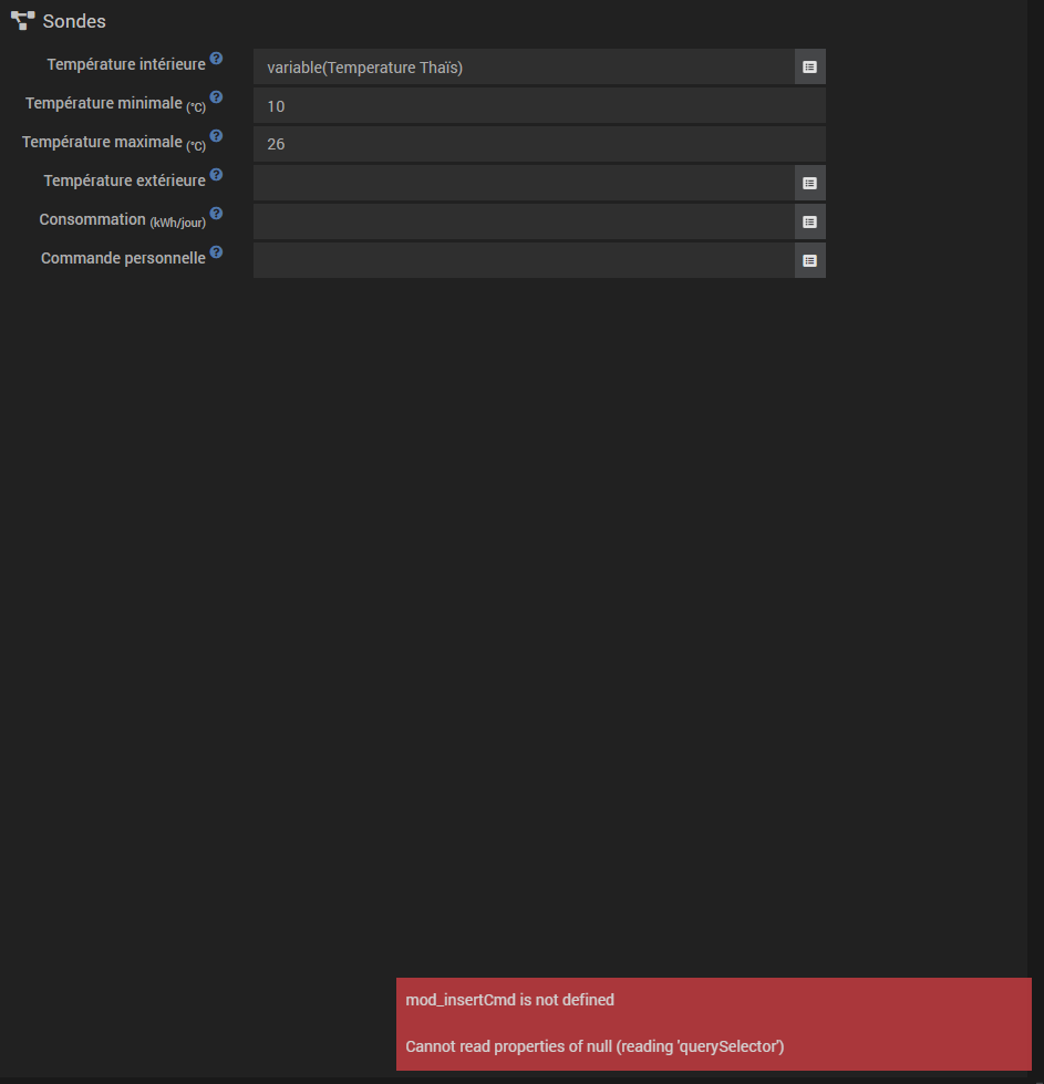 Message d'erreur suite passage en 4.4.5 - Utilisation du core de Jeedom - Communauté Jeedom
