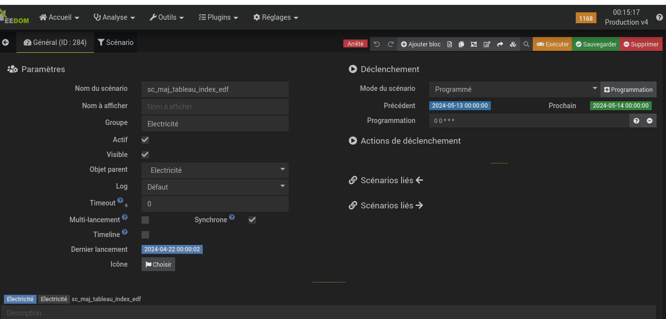 Scénario quotidien (cron) qui ne se lance plus depuis v4.4.x -> log ...