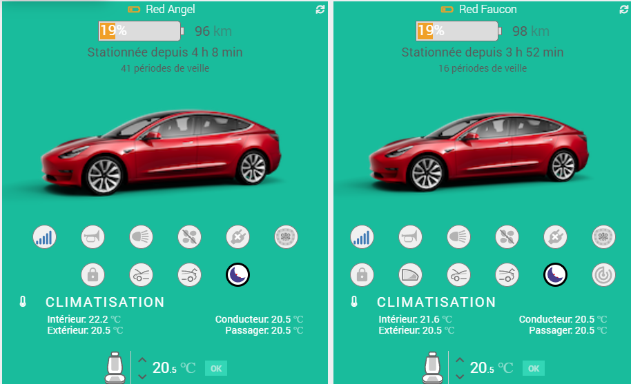 Problème plugin avec 2 Tesla - Objets connectés - Communauté Jeedom