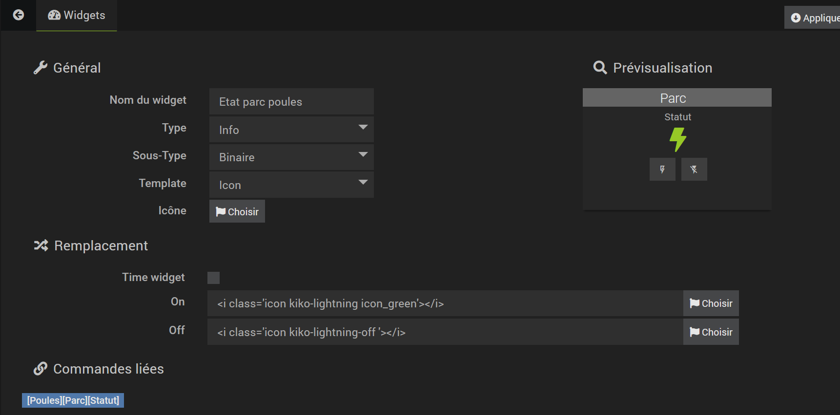 Commenter un widget - Widgets - Communauté Jeedom