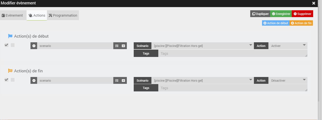 Conseil pour la création d un scenario pour activer ma PAC par apport a ...